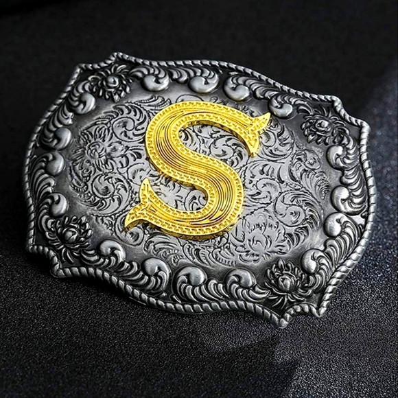 Accessories | New Letter S Initial Western Belt Buckle Approx 35x25 ...